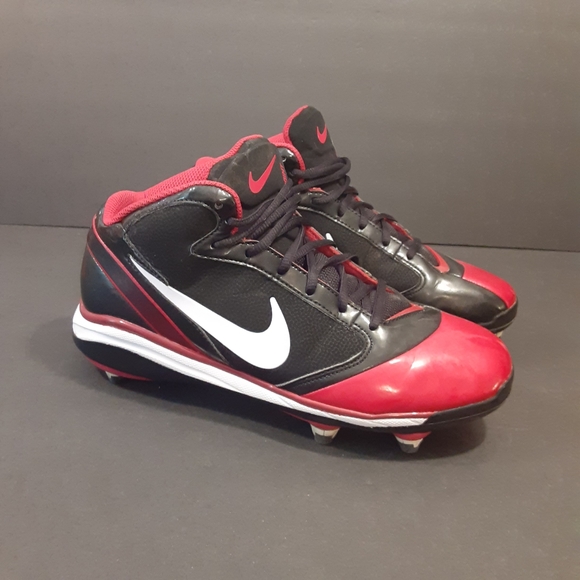 Nike | Shoes | Nike Flashpoint Football Shoes Wdetachable Cleats 34 Mid ...